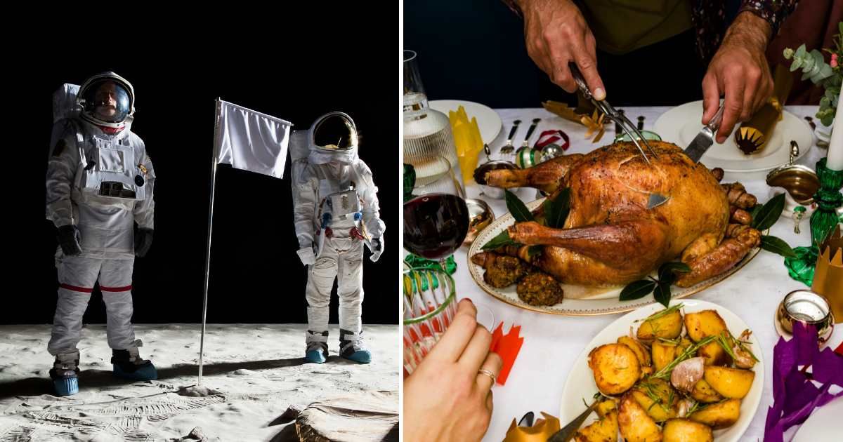 Astronauts at ISS celebrate Thanksgiving with traditional feast sent by ...