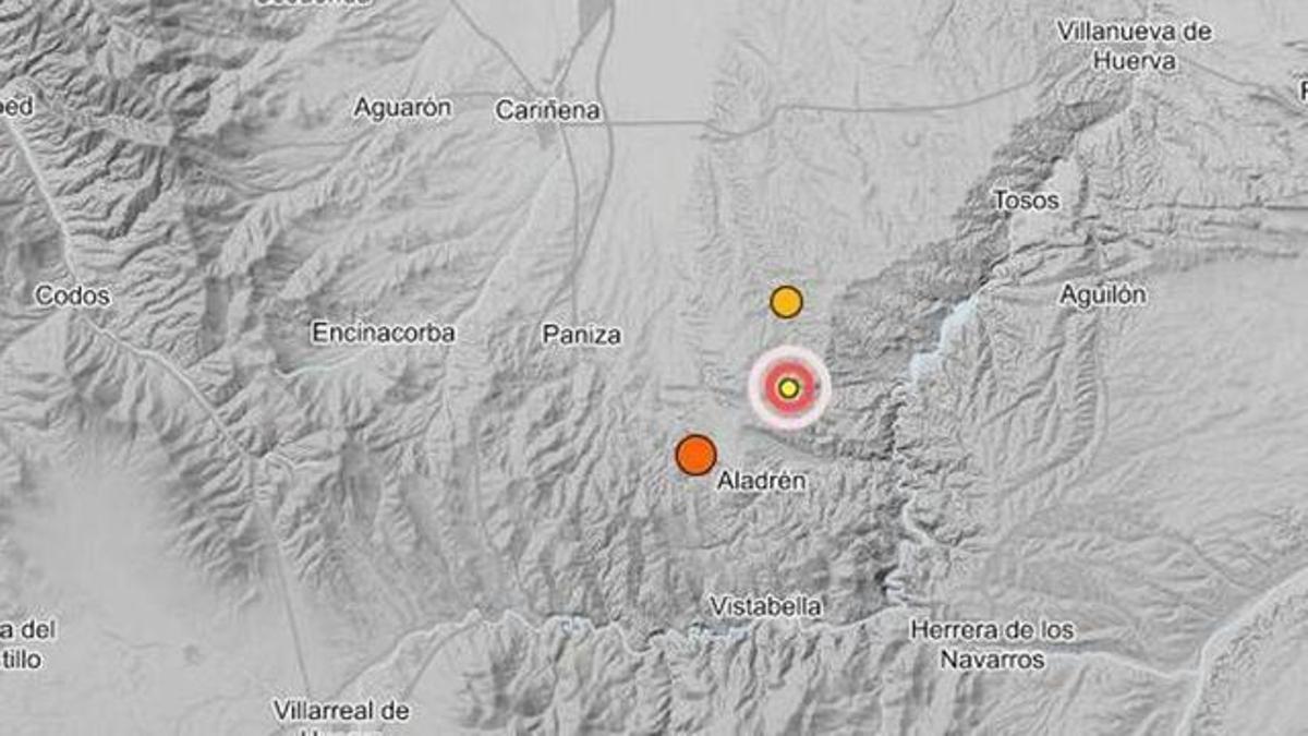 Dos pequeños terremotos sorprenden al municipio de Aladrén (Zaragoza) y ...
