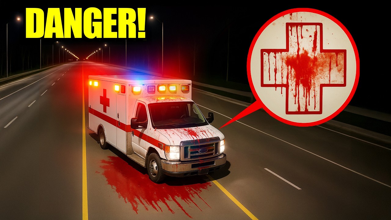 What to do if you see blood on an ambulance