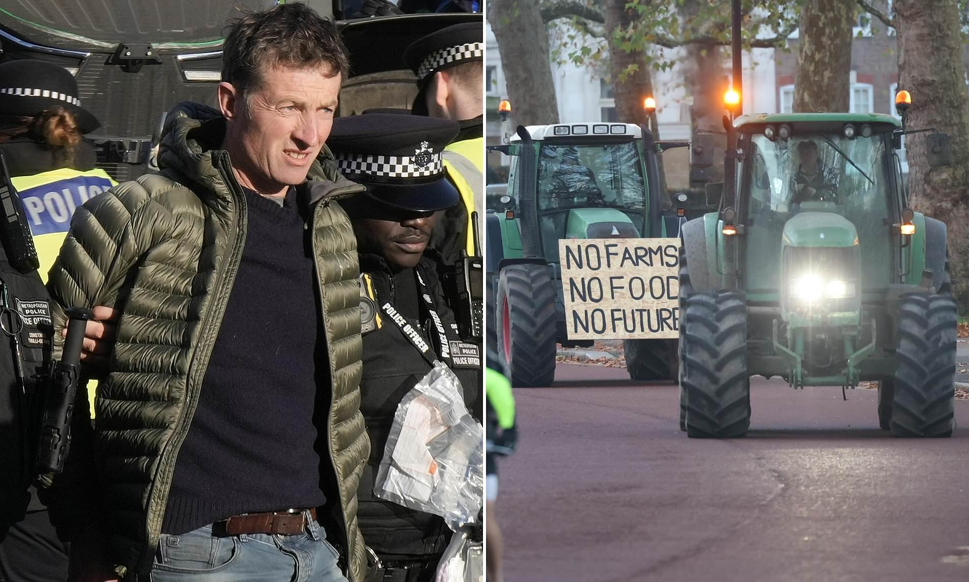 Two farmers arrested and tractor seized by police at Westminster ...