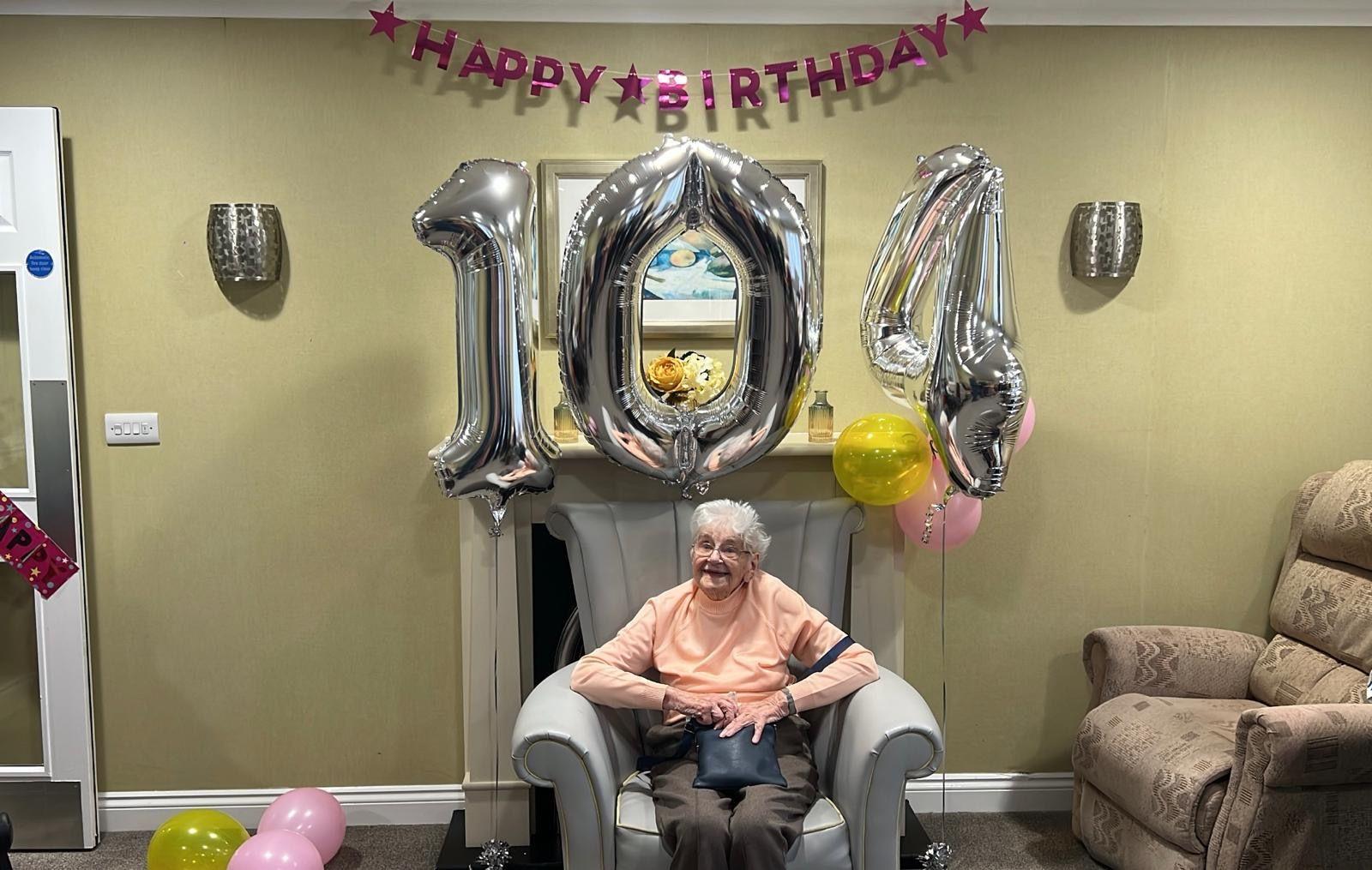 ‘Stay young at heart’ 104-year-old Ware care home resident shares ...