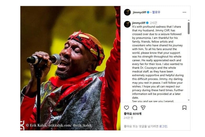 Farewell to a Legend: Jimmy Cliff, Reggae Pioneer and ‘Cool Runnings ...