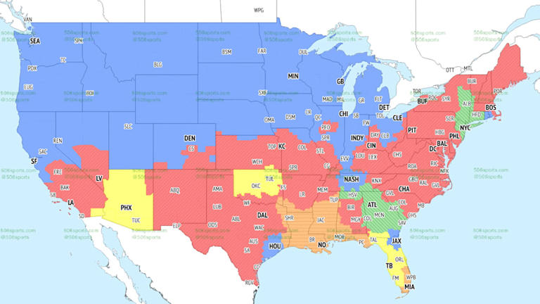 NFL coverage maps 2025: TV schedule and coverage, announcers for Week 13