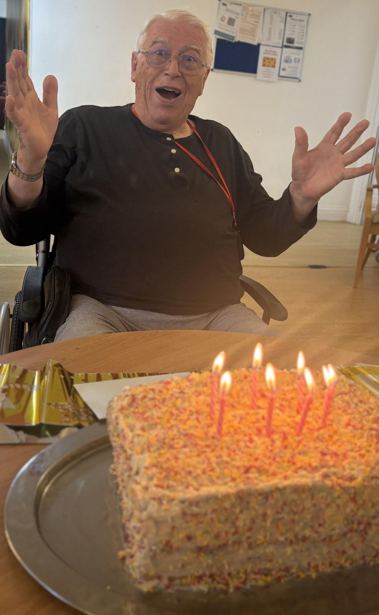 DAVID LAZENBY, CBE, RESIDENT AT BERNARD SUNLEY CARE HOME IN WOKING ...