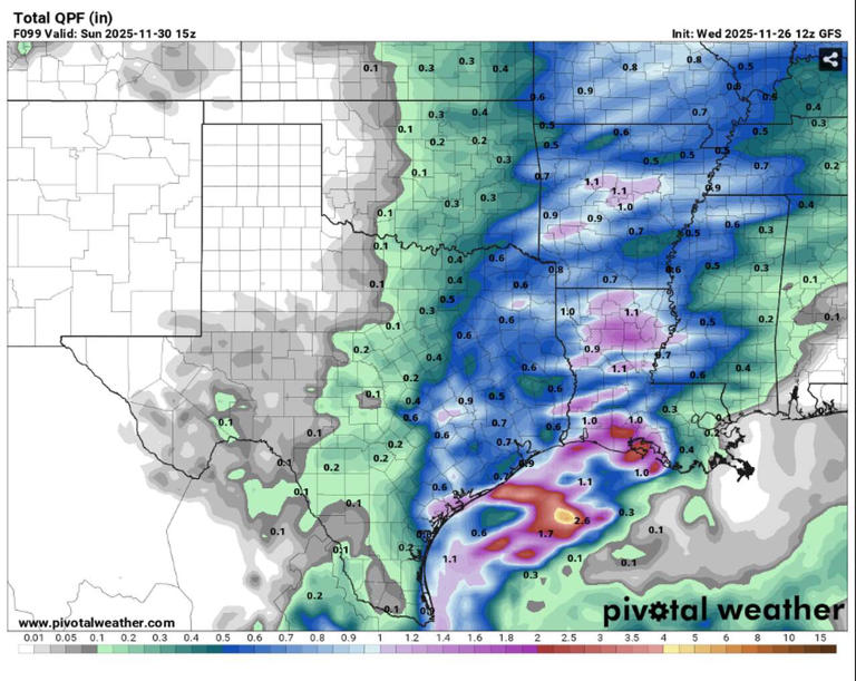 Thanksgiving stays dry in Austin area; rain chance for Texas-A&M game ...