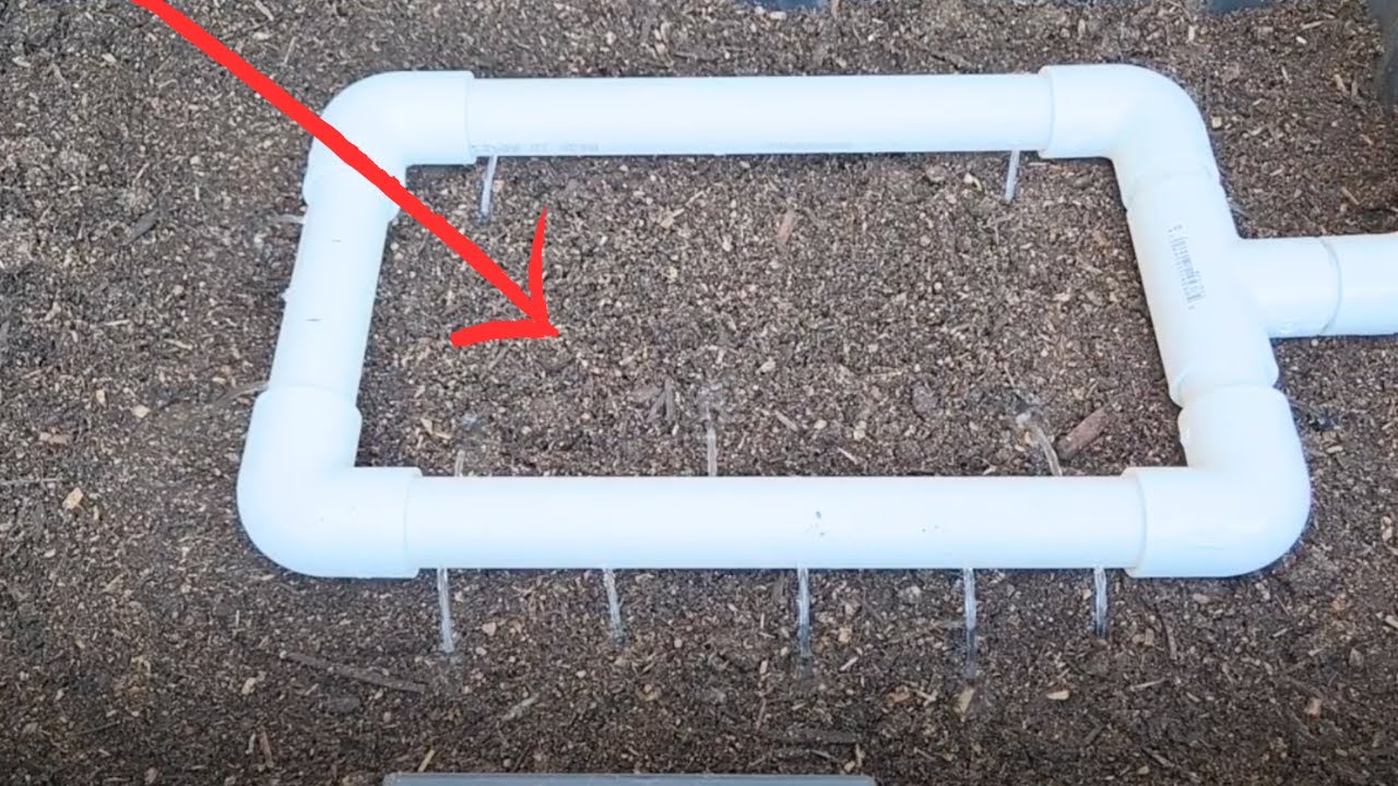 Lay PVC pipe in a bucket of dirt for this brilliant new porch idea!