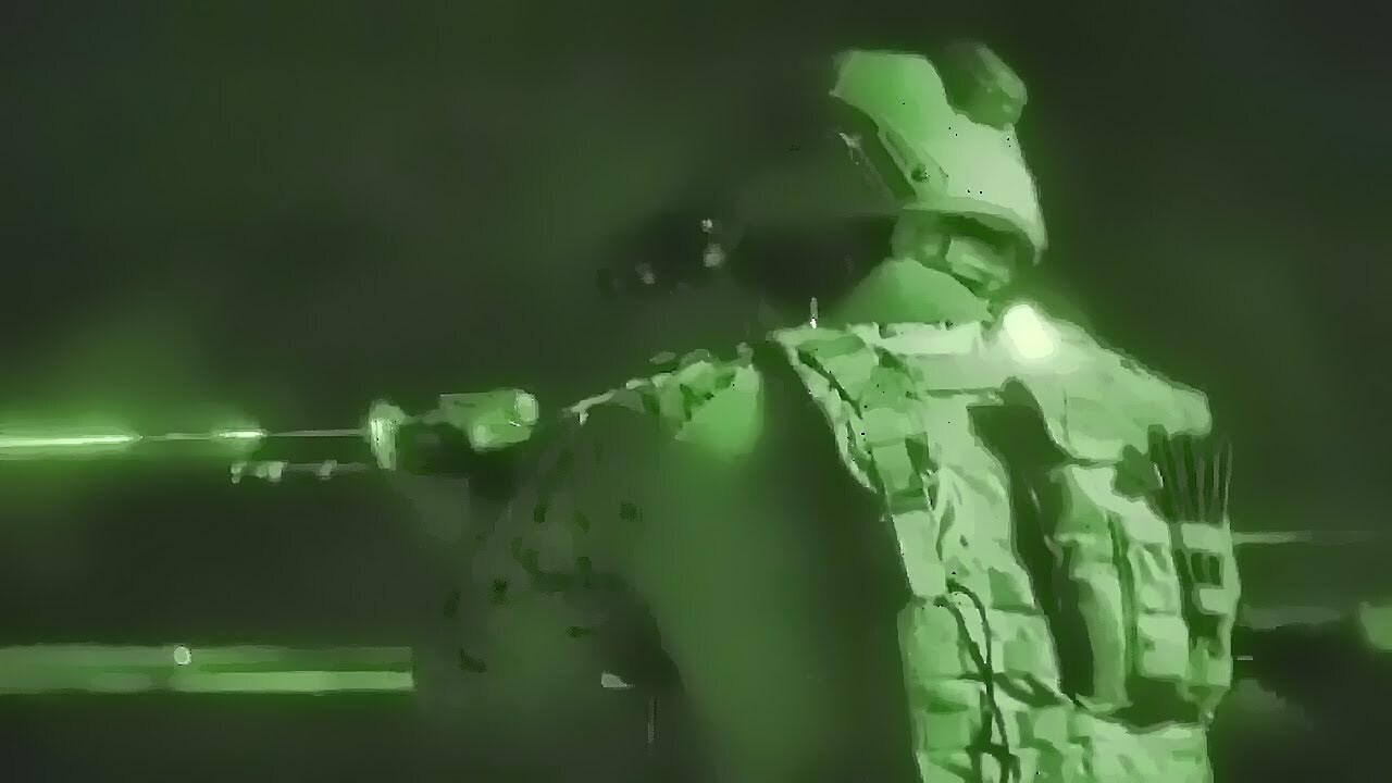 Marines Night Vision Firing Range At Sea • USS Iwo Jima