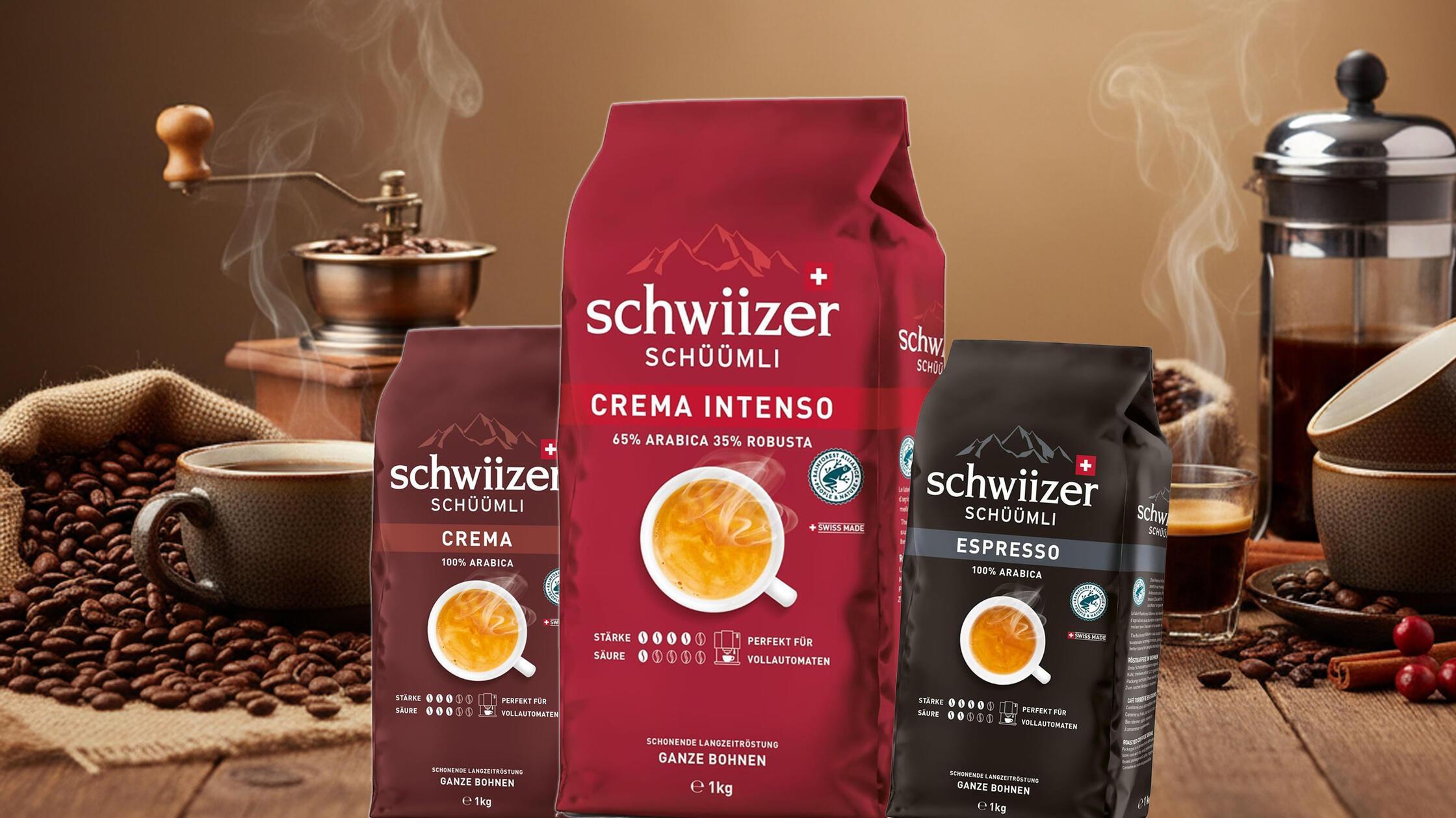 Megaseller-Kaffee wieder lieferbar: Kaffeebohnen Schwiizer Schüümli ...