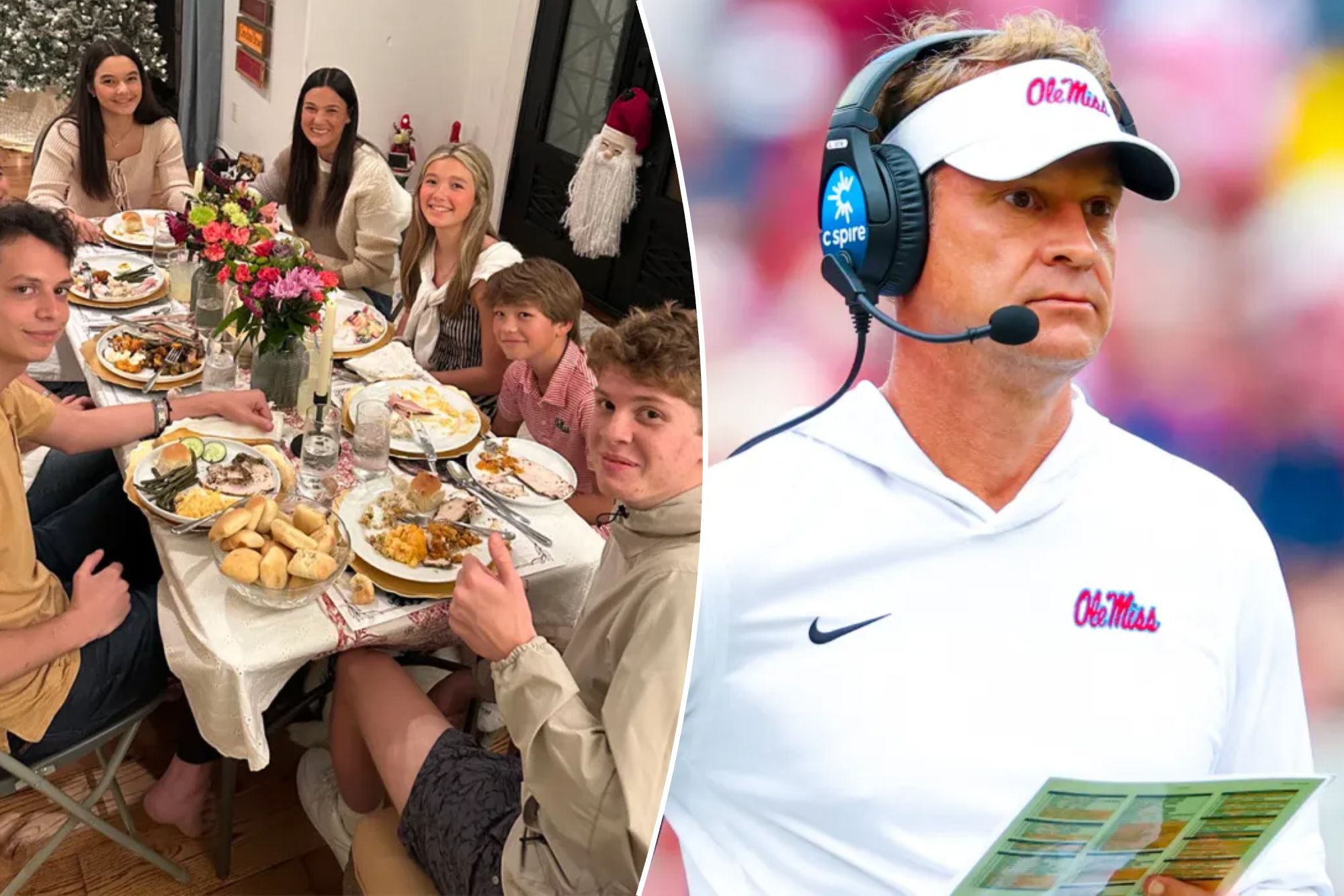 Lane Kiffin gives peek at Thanksgiving celebrations in new pic as Ole ...