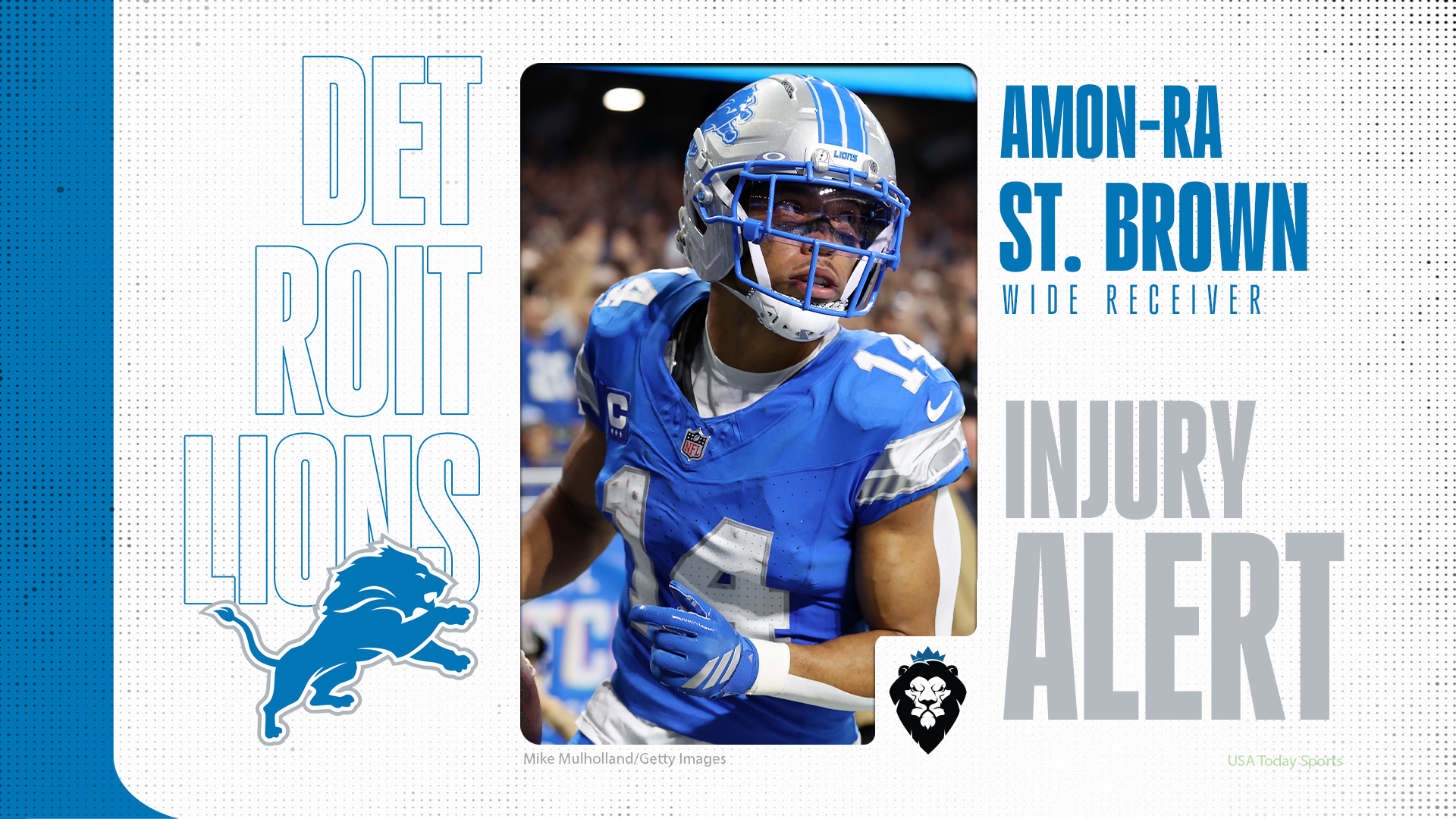 Amon-Ra St. Brown leaves game vs Packers with lower leg injury