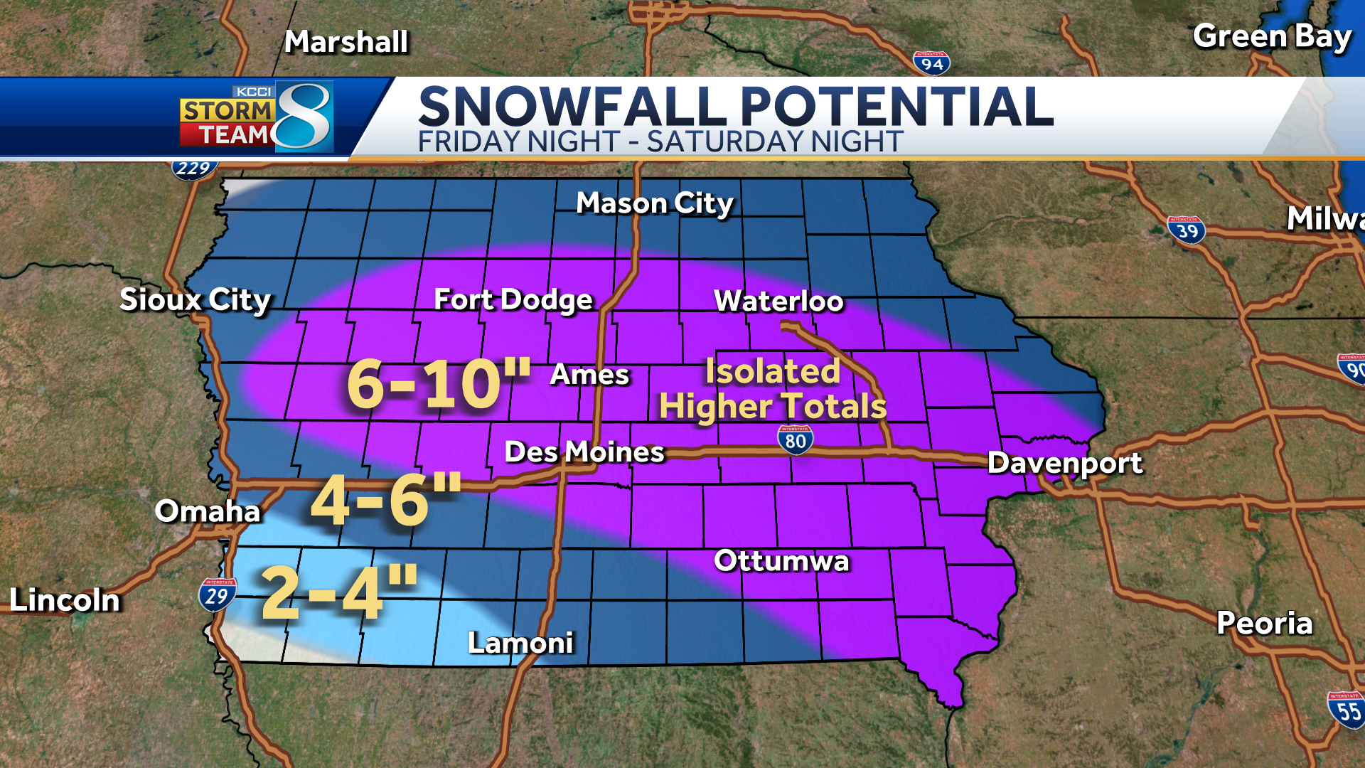 Iowa weather: Winter storm warning issued for most of Iowa