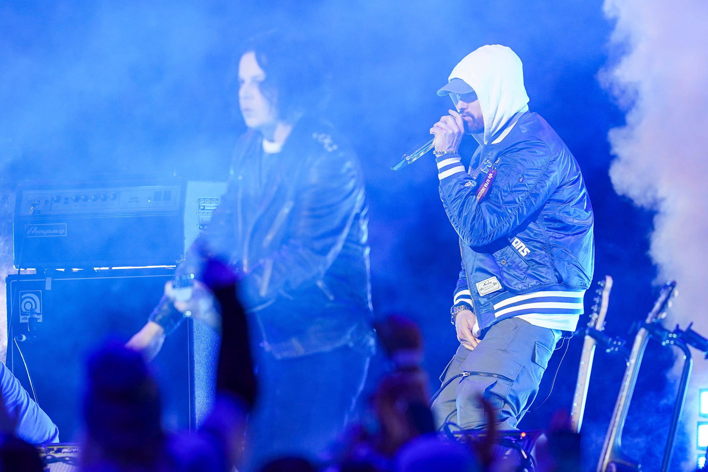 Eminem, Jack White make Detroit music history at Lions game