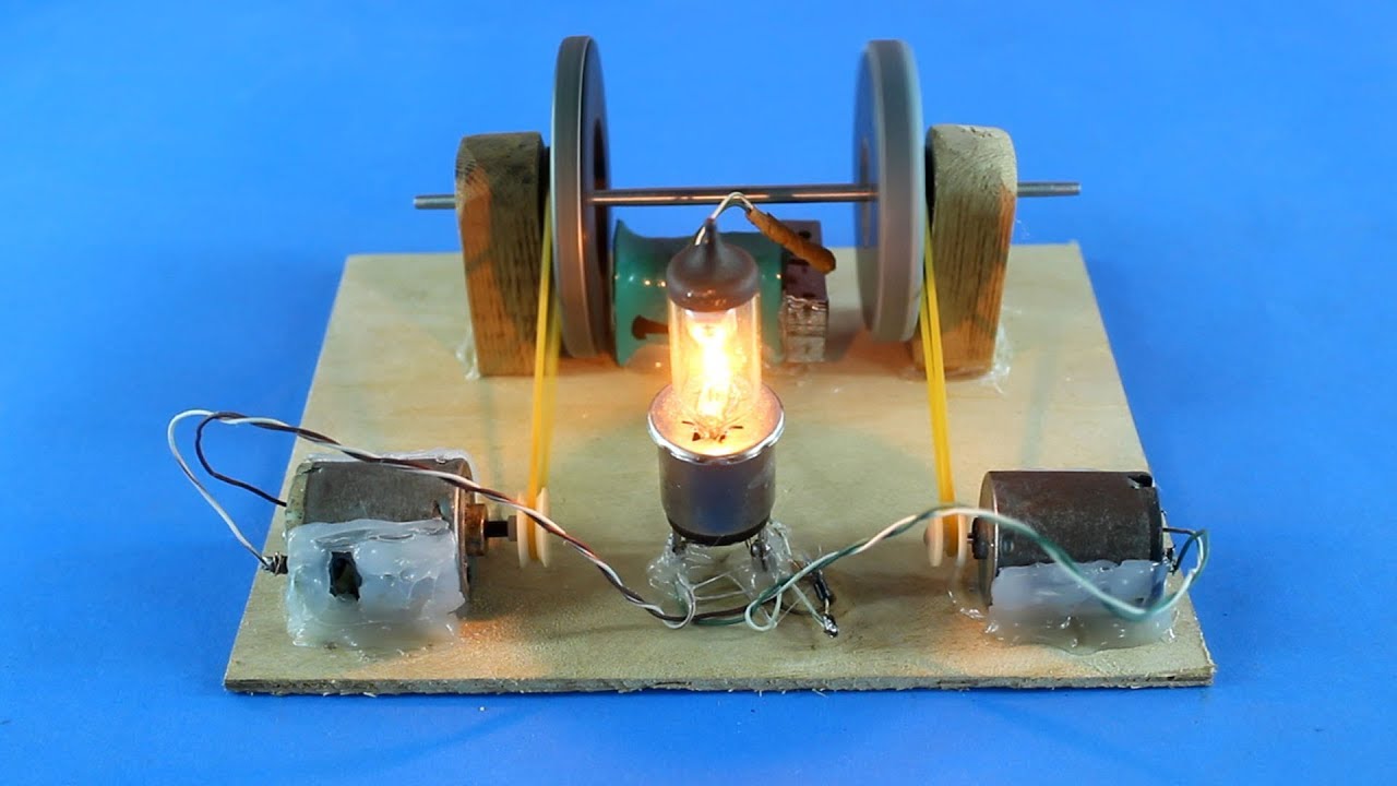 Free energy generator light bulb self-running machine