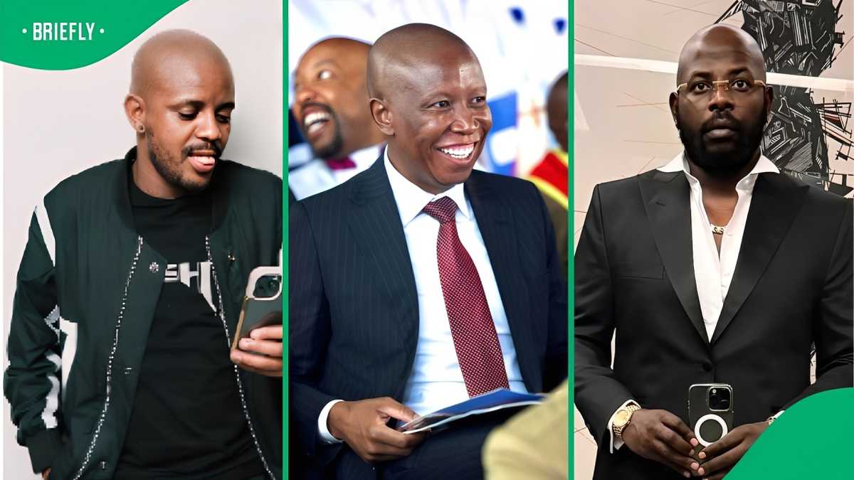 Julius Malema attends Kabza De Small’s 33rd birthday party and shakes ...