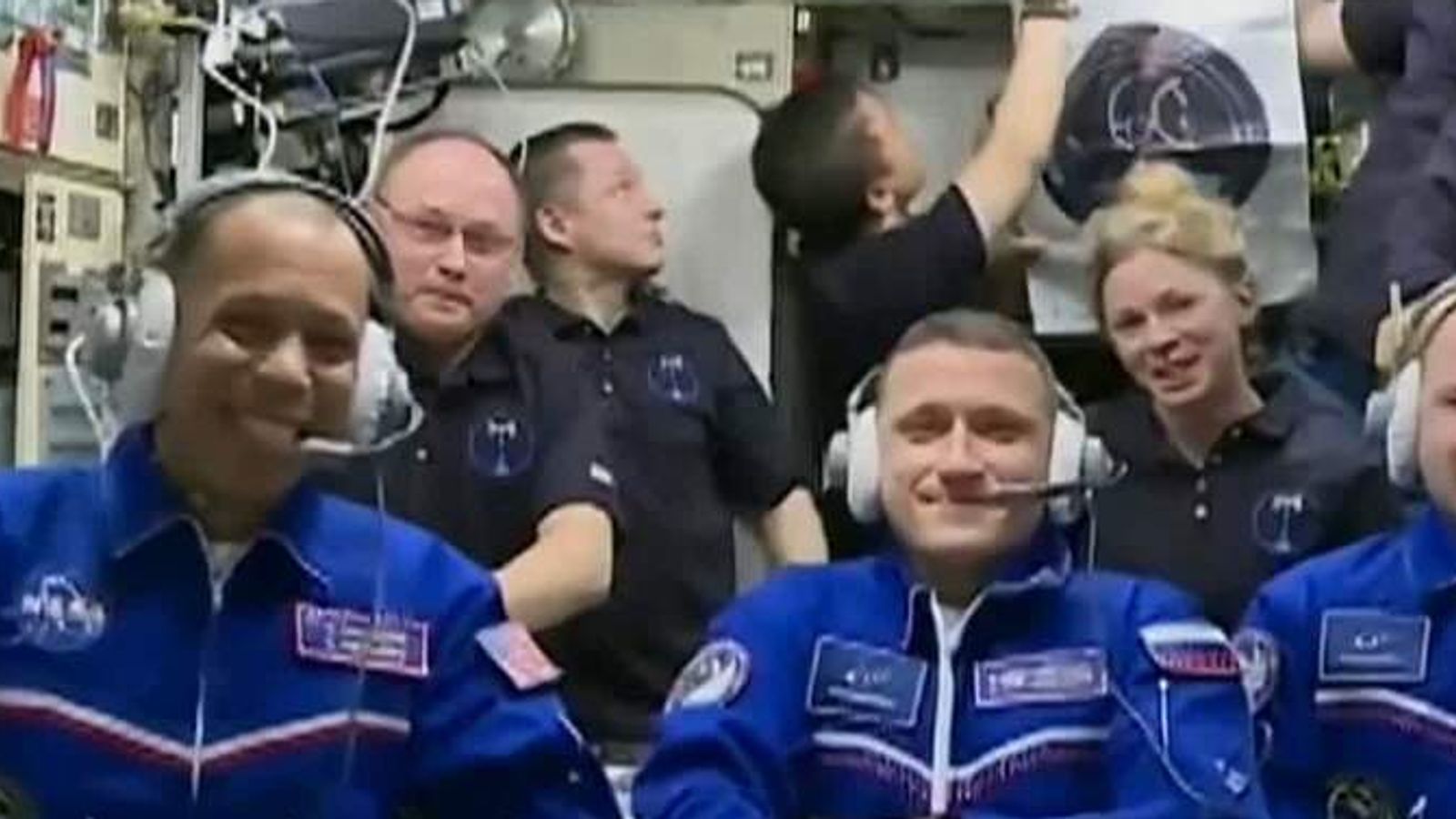 'Welcome to the ISS and have a great time'