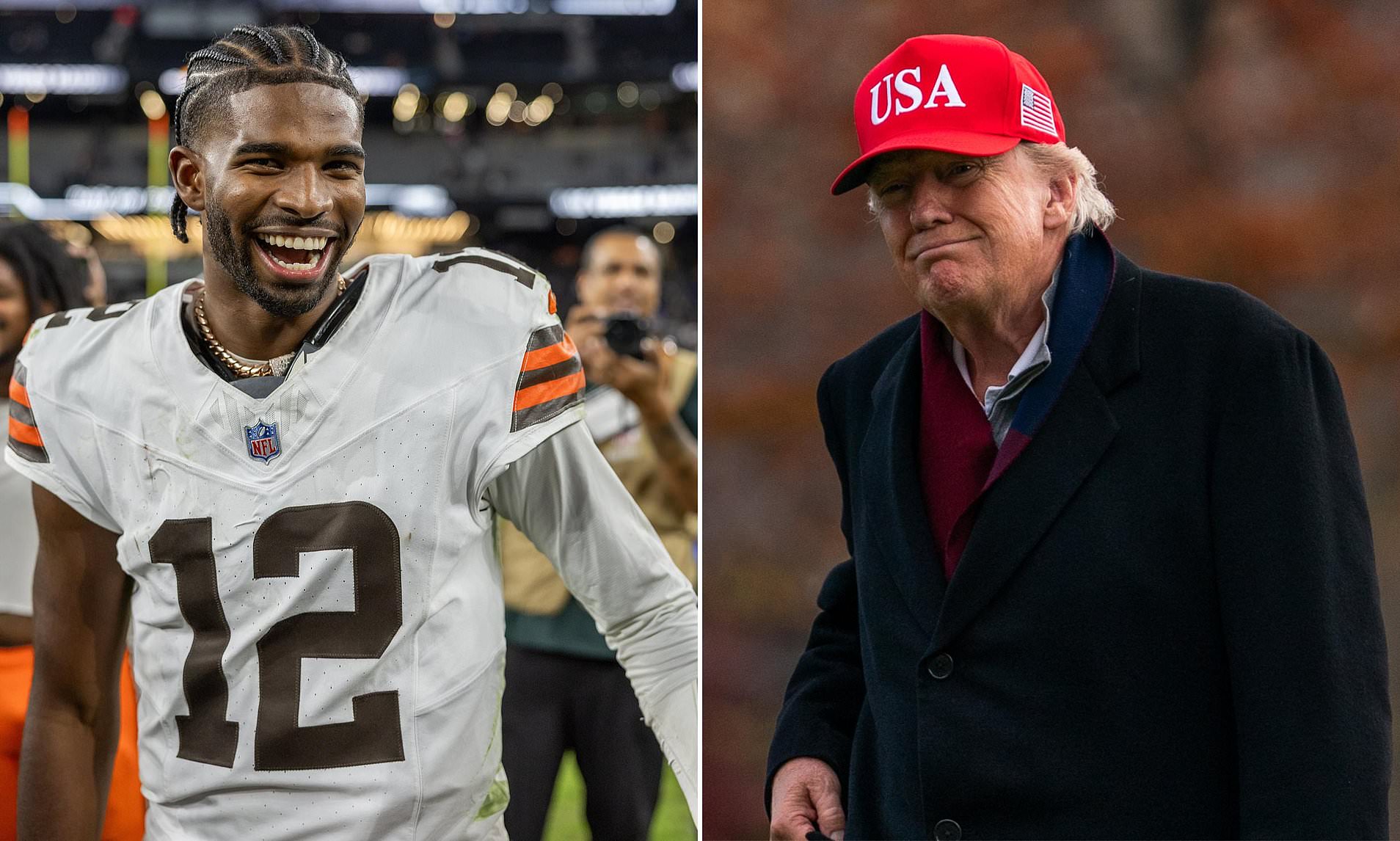 Shedeur Sanders sends message to Trump after president blasted NFL ...