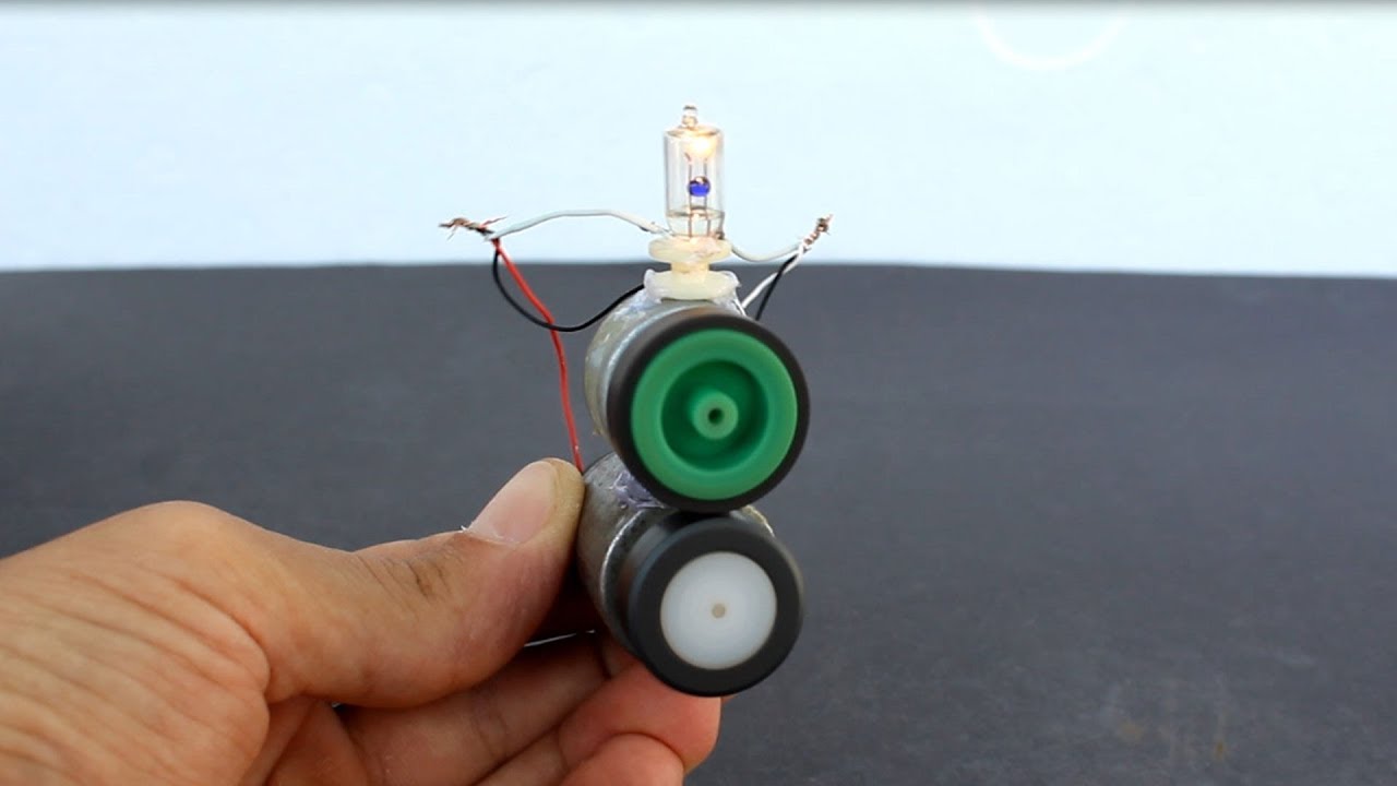 Free energy generator self-running machine light bulbs