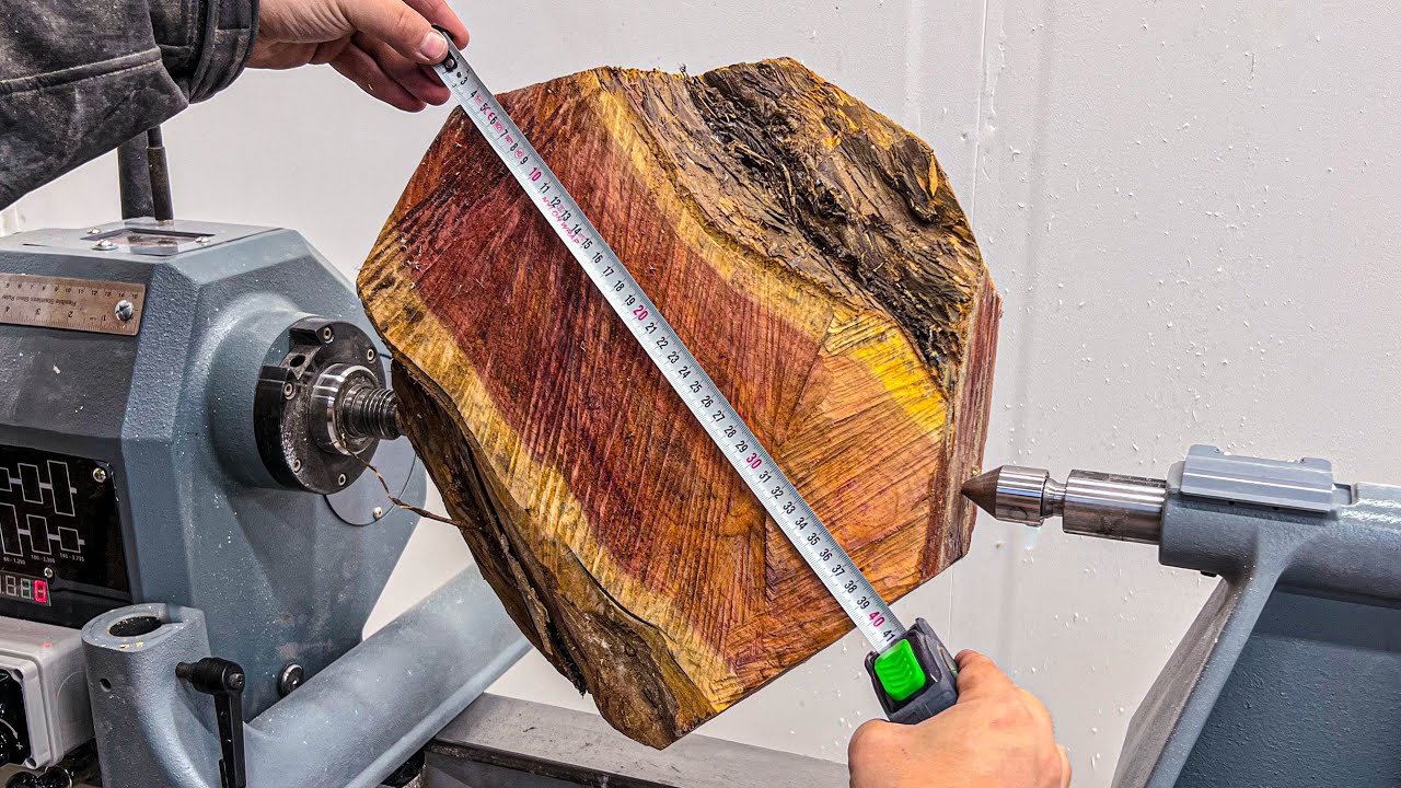 Turning a giant yew log into a stunning bowl!