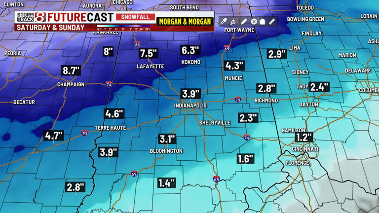Winter storm watches call for heavy snowfall in much of Indiana