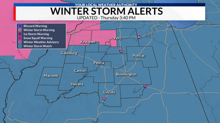 Light snow and freezing rain expected Saturday night