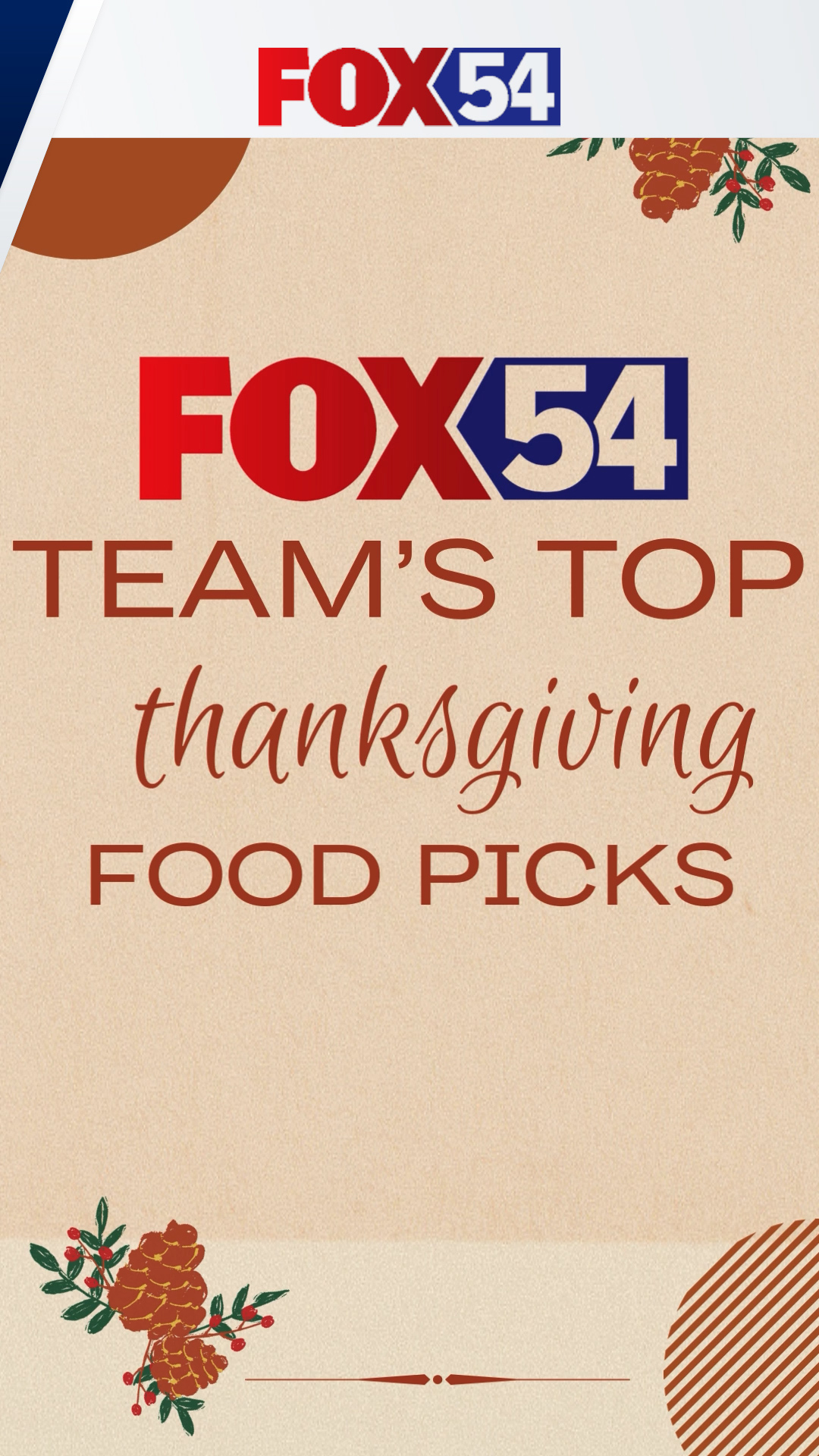 Fox54’s favorite Thanksgiving food