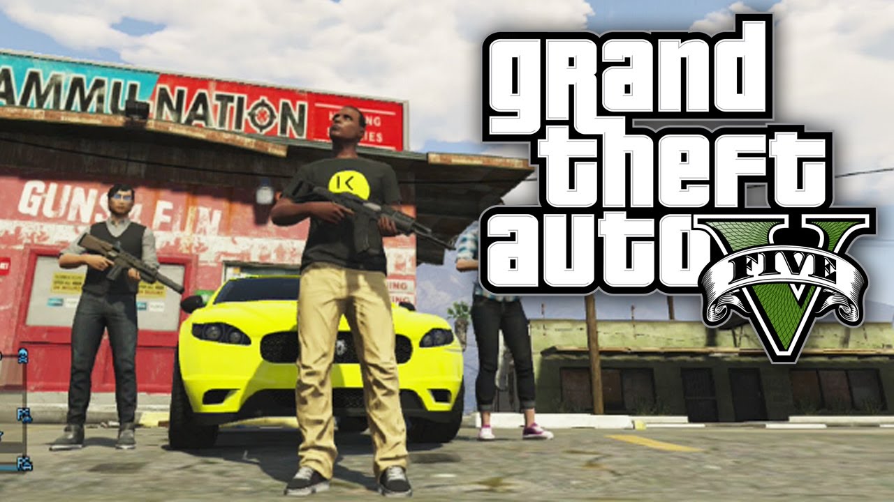 GTA 5 thug life #10 - train robbery! (GTA V online)