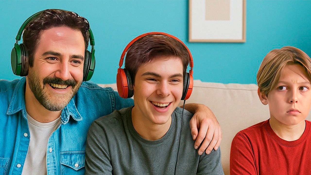 Dad favors older son over younger son
