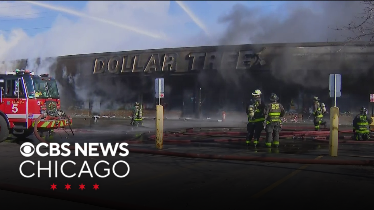 Fire rips through Little Village Dollar Tree store