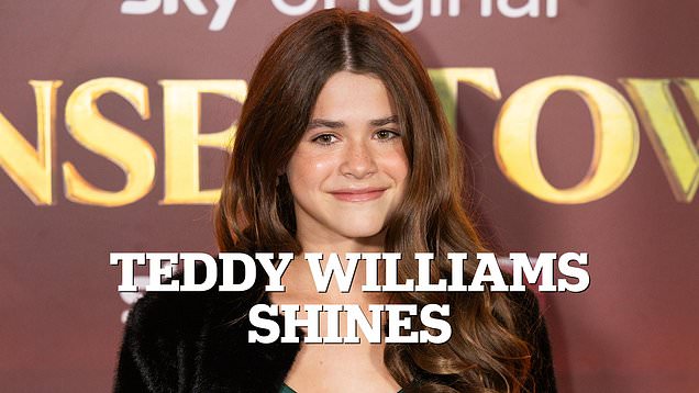 Teddy Williams shines on red carpet with famous parents