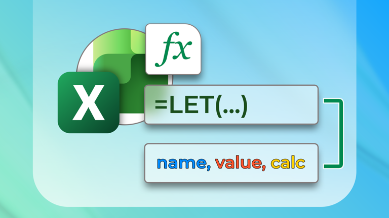 How to use the LET function in Microsoft Excel