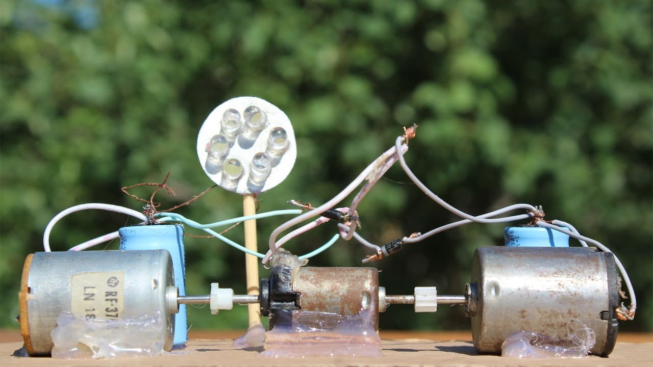 Free energy motor generator self-running machine