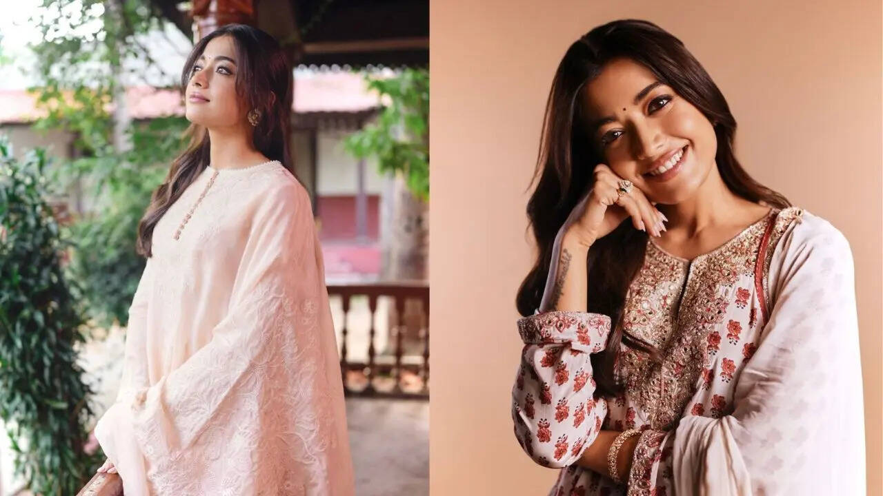 Rashmika Mandanna Shows How Modern Bridesmaids Can Look Elegant in Soft ...
