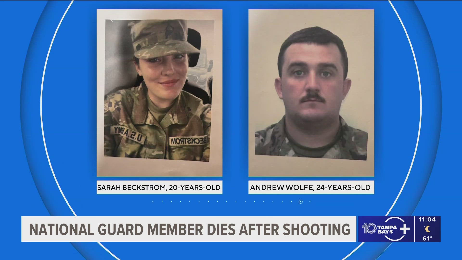 West Virginia National Guard member Sarah Beckstrom dies from wounds in ...