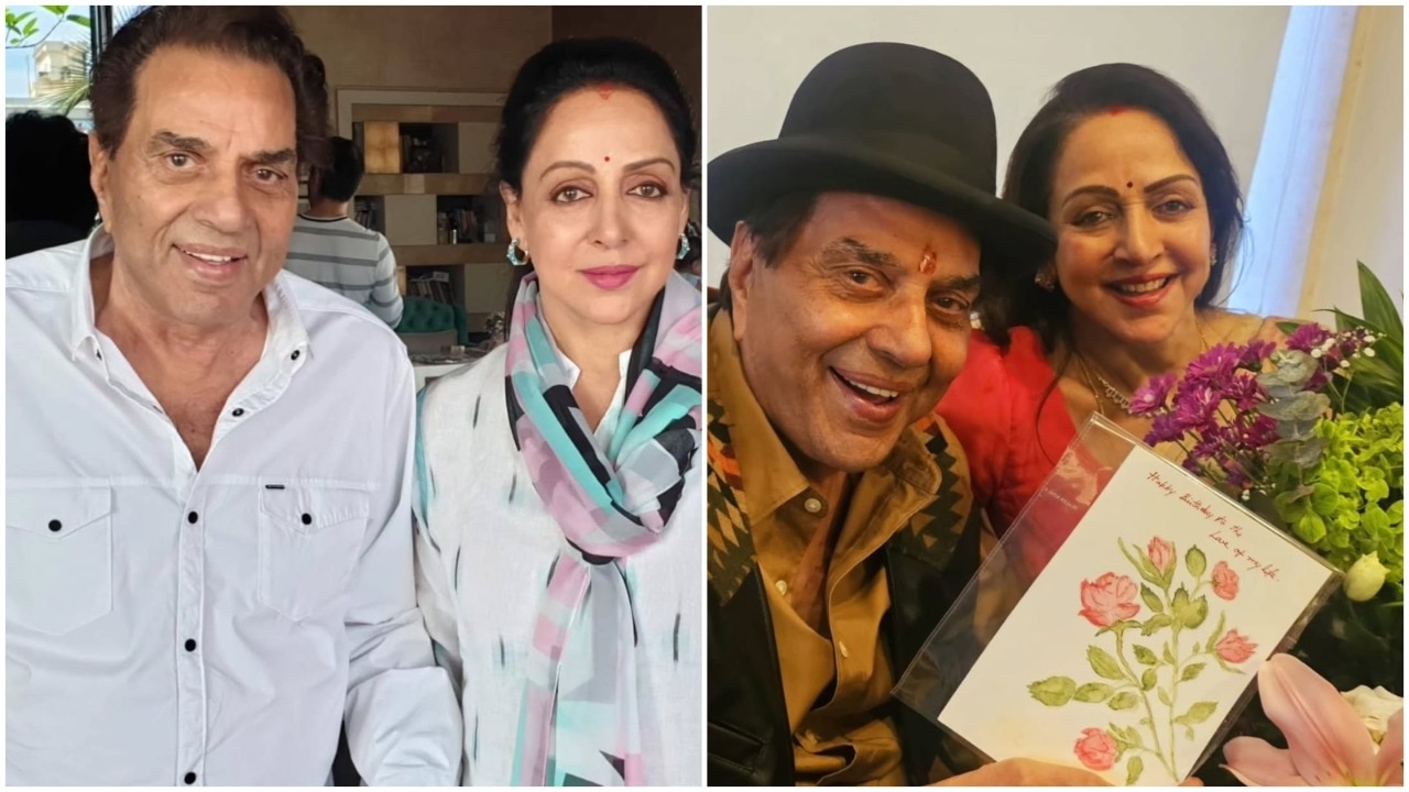 Hema Malini posts family pics of Dharmendra in new emotional tribute on ...