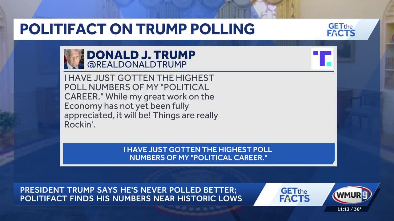 PolitiFact: Looking at President Donald Trump's polling numbers