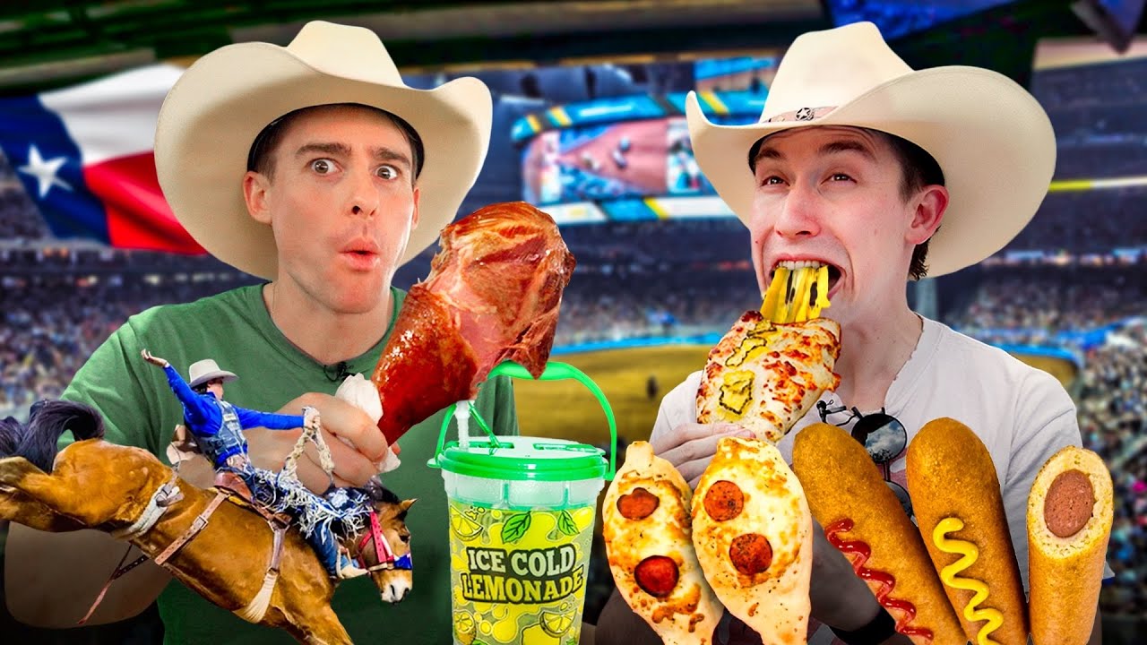 Two Brits try everything at the Texas rodeo!