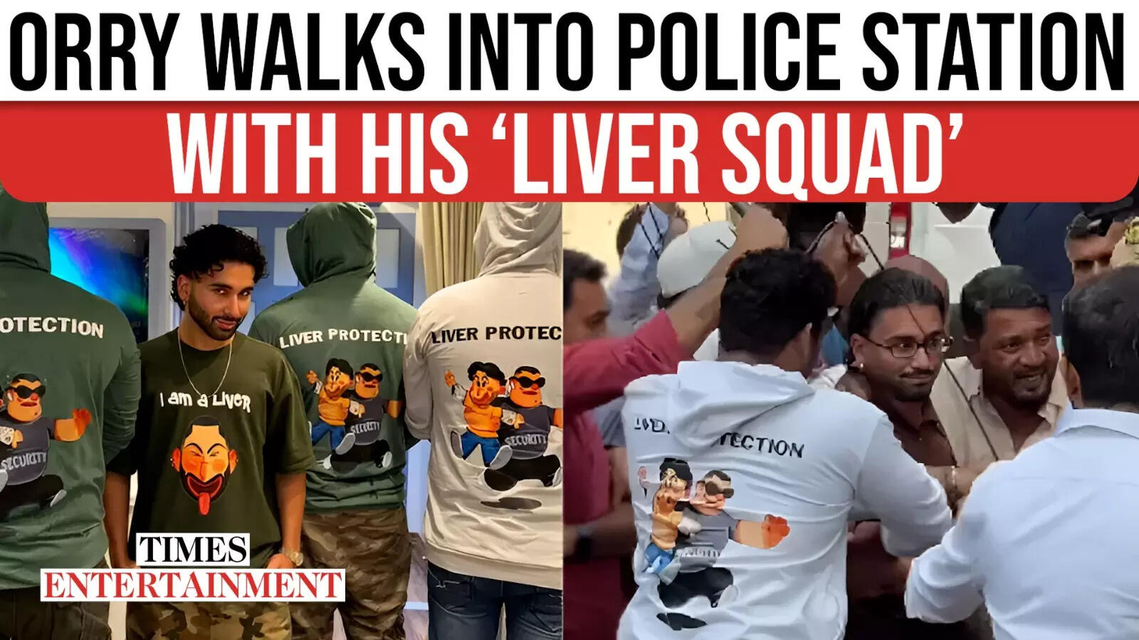 Orry Appears Before The Mumbai Police With 'Liver Protection Squad'!