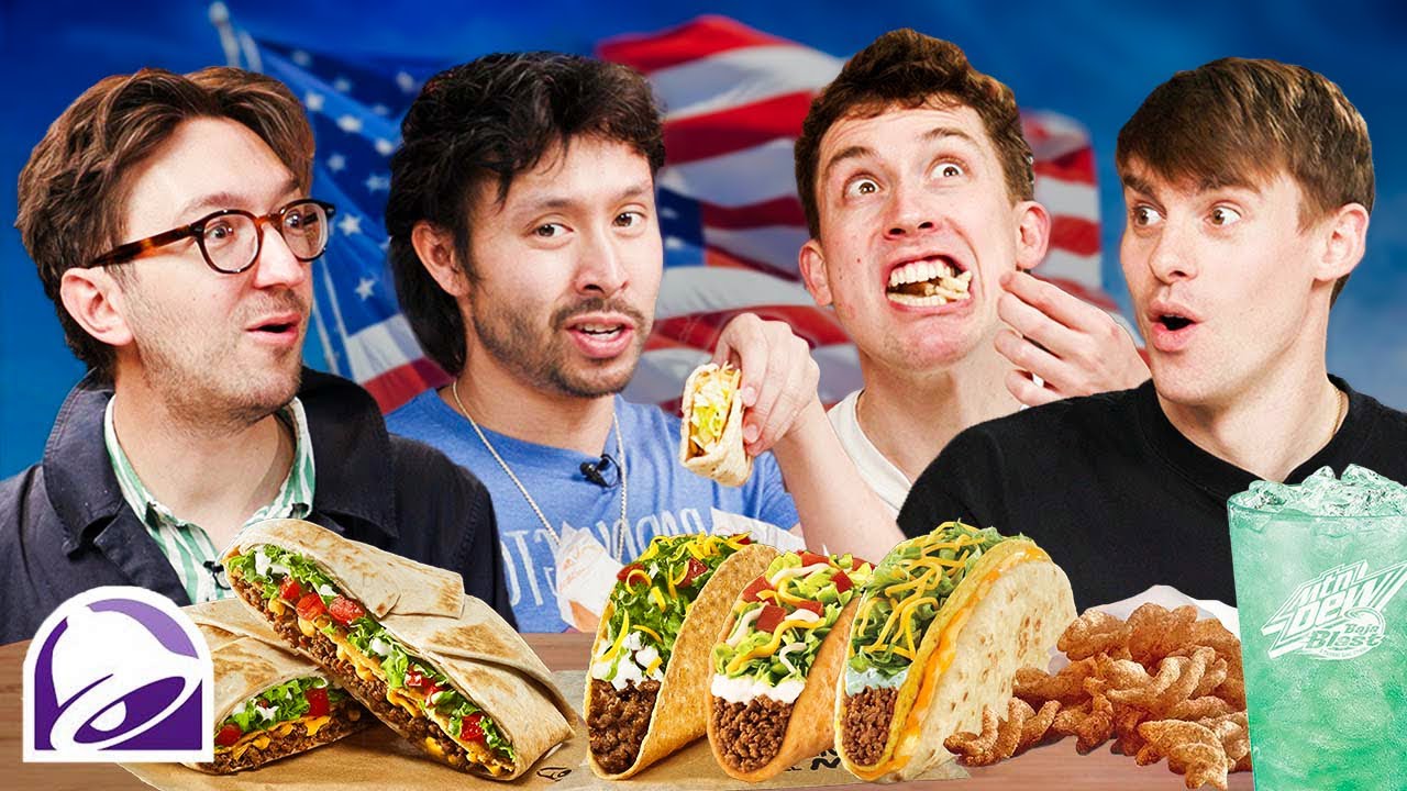 Two Brits try Taco Bell for the first time! ft. Ryan and Shane