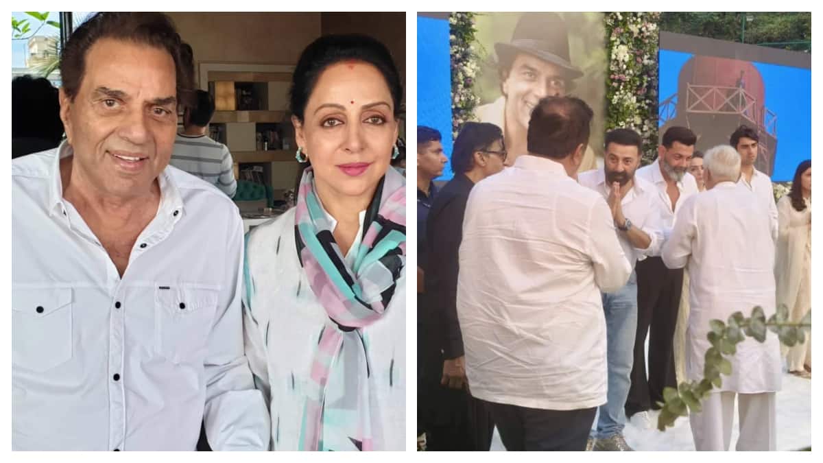 Hema Malini And Deol Family Host Separate Prayer Meets For Dharmendra ...