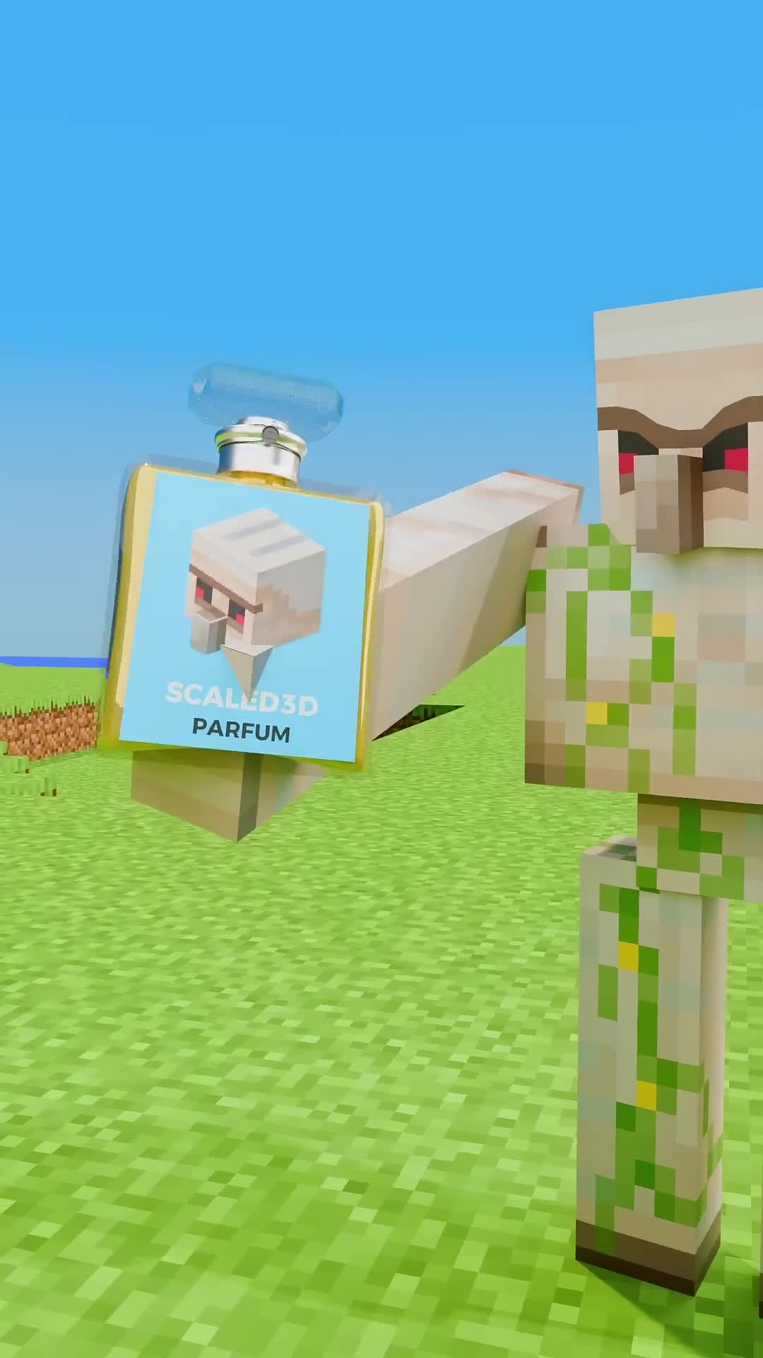 Minecraft Iron Golem Rating 3D Simulation