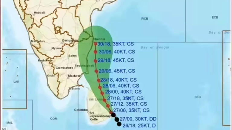 IMD Issues Rainfall Alert For 5 States As Storm Moves Towards Indian Coast