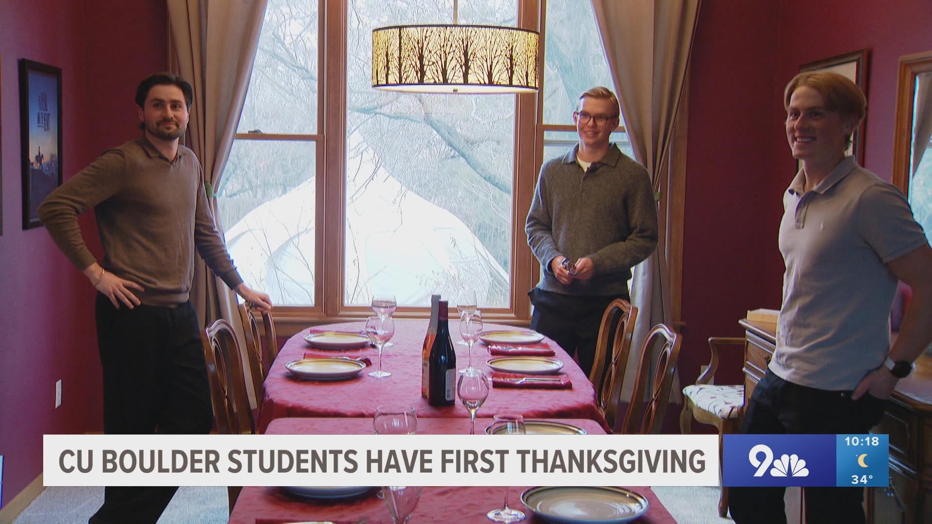 Latest Headlines | Three CU Boulder students celebrate first Thanksgiving
