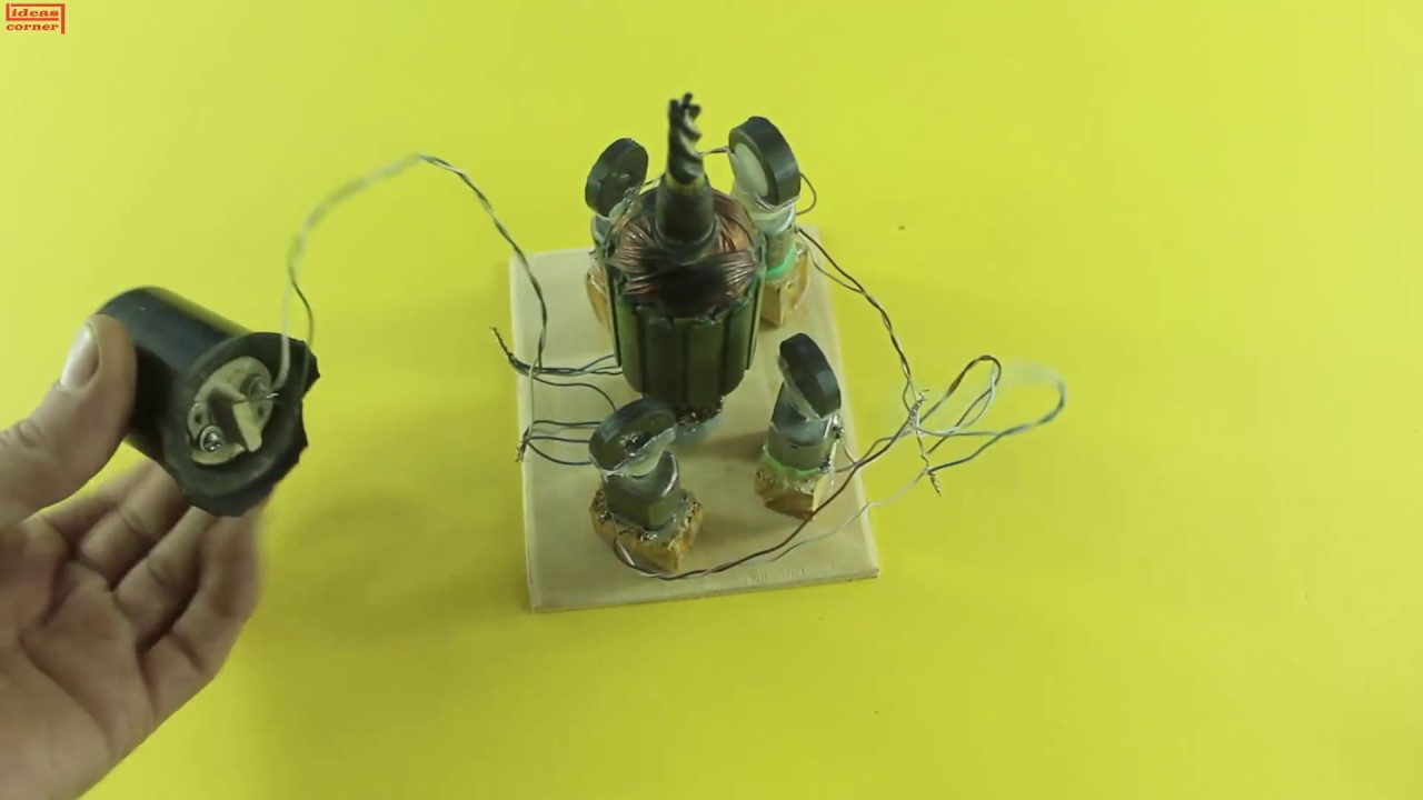 How to make a generator using DC motors