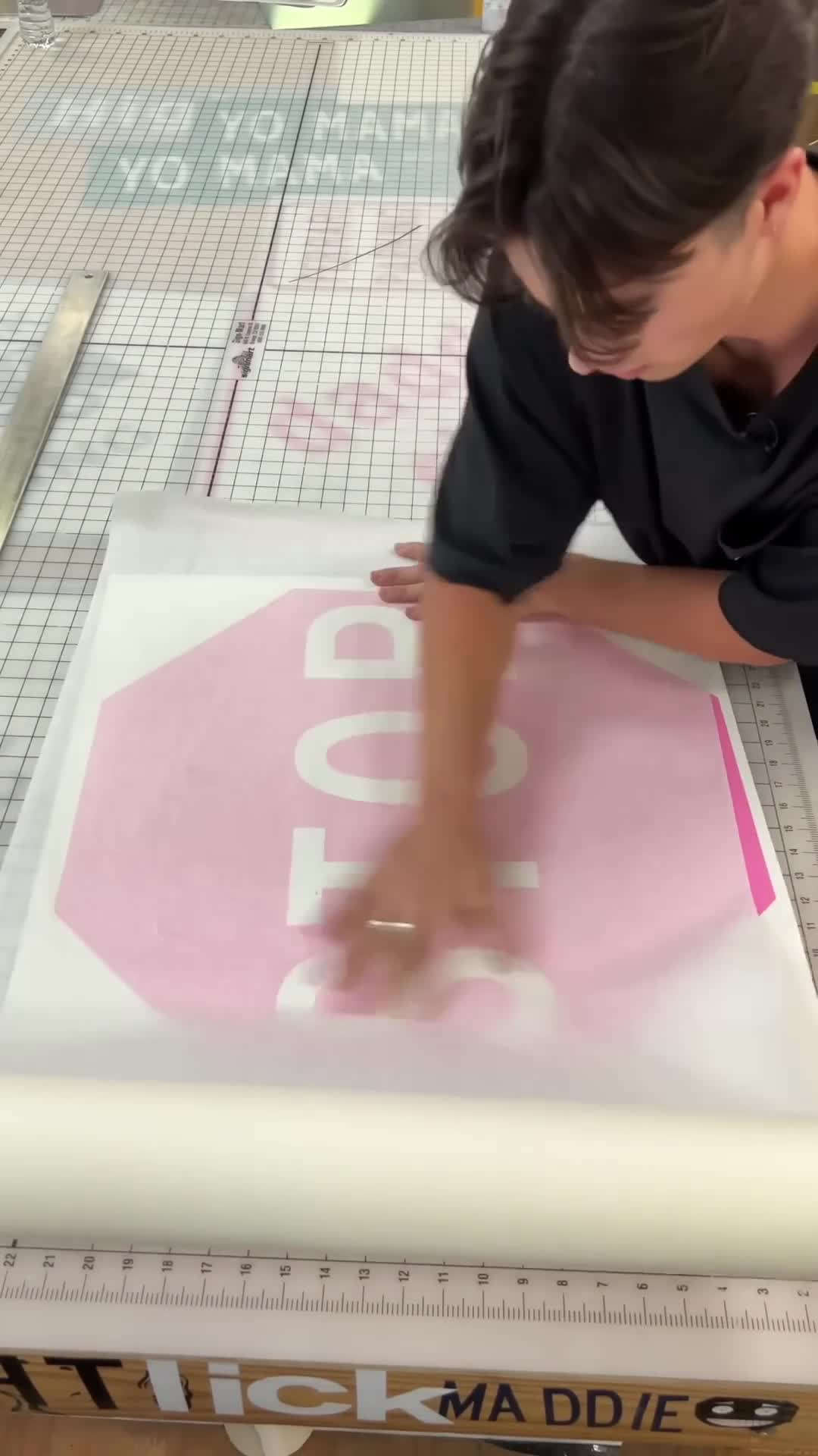 Making a golden stop sign