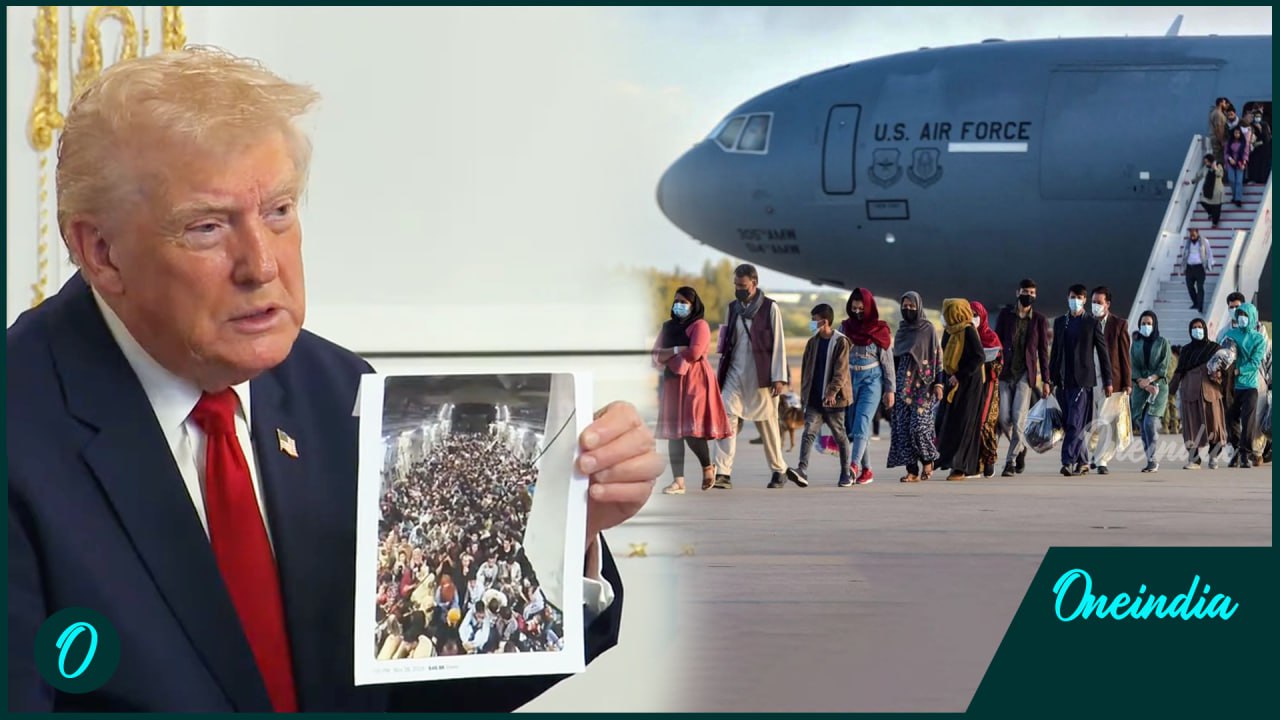 Trump Holds Up Photo of Afghan Migrants ‘Stacked on Top of Each Other ...