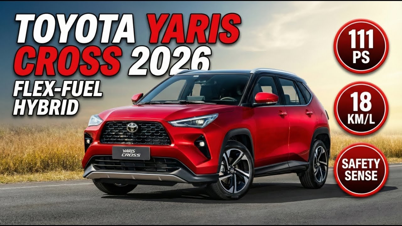 Toyota Yaris Cross Hybrid (2026) in Rot – Flex-Fuel SUV-Neuheit im Check