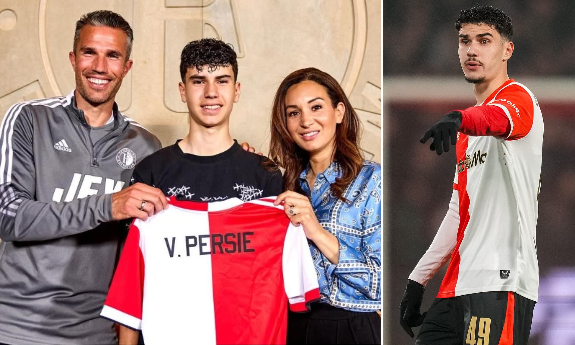 Robin van Persie hands his lookalike son his Feyenoord debut in ...
