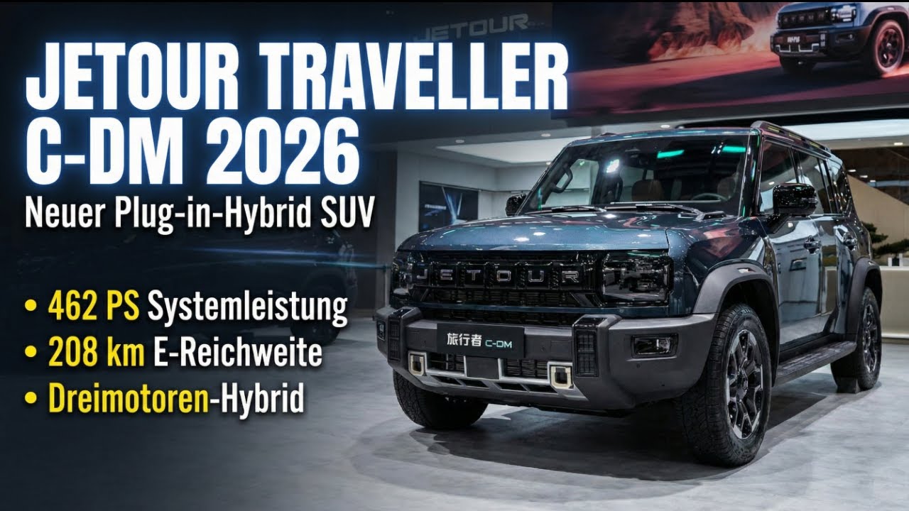2026 Jetour Traveller C-DM (Shanhai T2) Plug-in-Hybrid SUV mit 462 PS