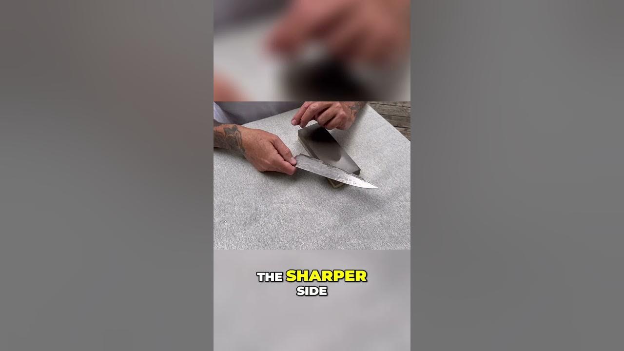 Knife Sharpening: From Mud to Sharp Edge #shorts