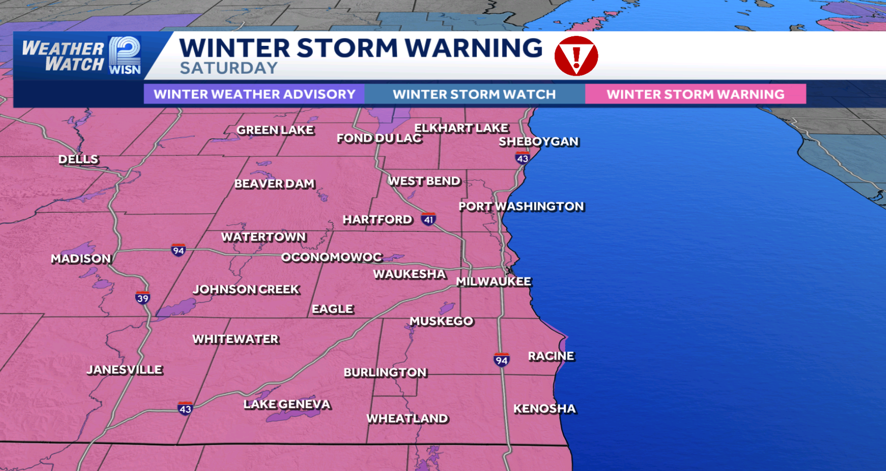 Winter Storm Warning: 6-10 inches of snow for SE Wisconsin on Saturday
